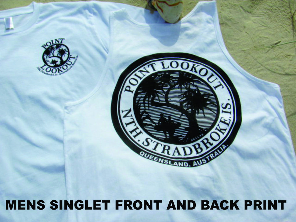 Classic Round Point Lookout - Singlet – STRADDIE T-SHIRTS